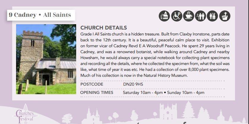 Cadney Church taking part in West Lindsey Churches Festival for the ...