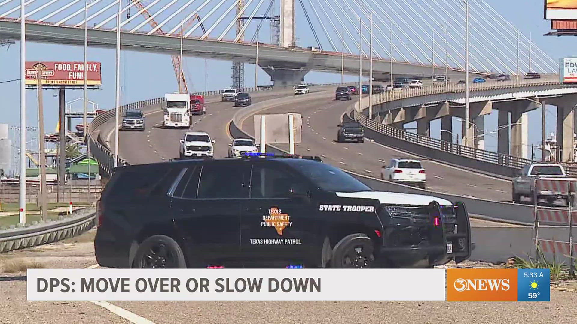 Move over or slow down; Keeping roadside workers safe