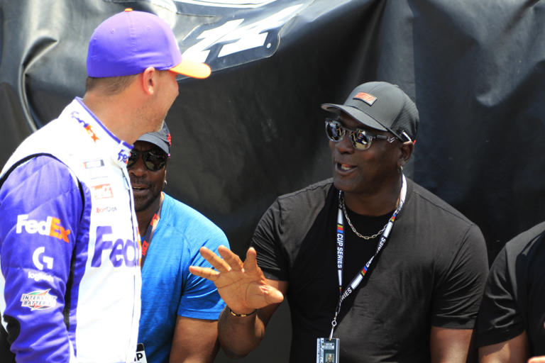 NASCAR star Denny Hamlin opens up on viral Michael Jordan moment after ...