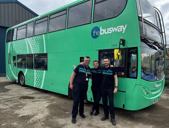 Intrepid bus drivers get set to climb Mount Snowdon for charity