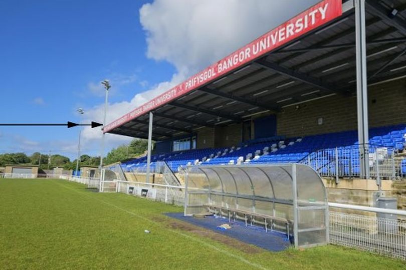 Bangor football stadium's upgrade plan for lighting, dug outs and TV gantry
