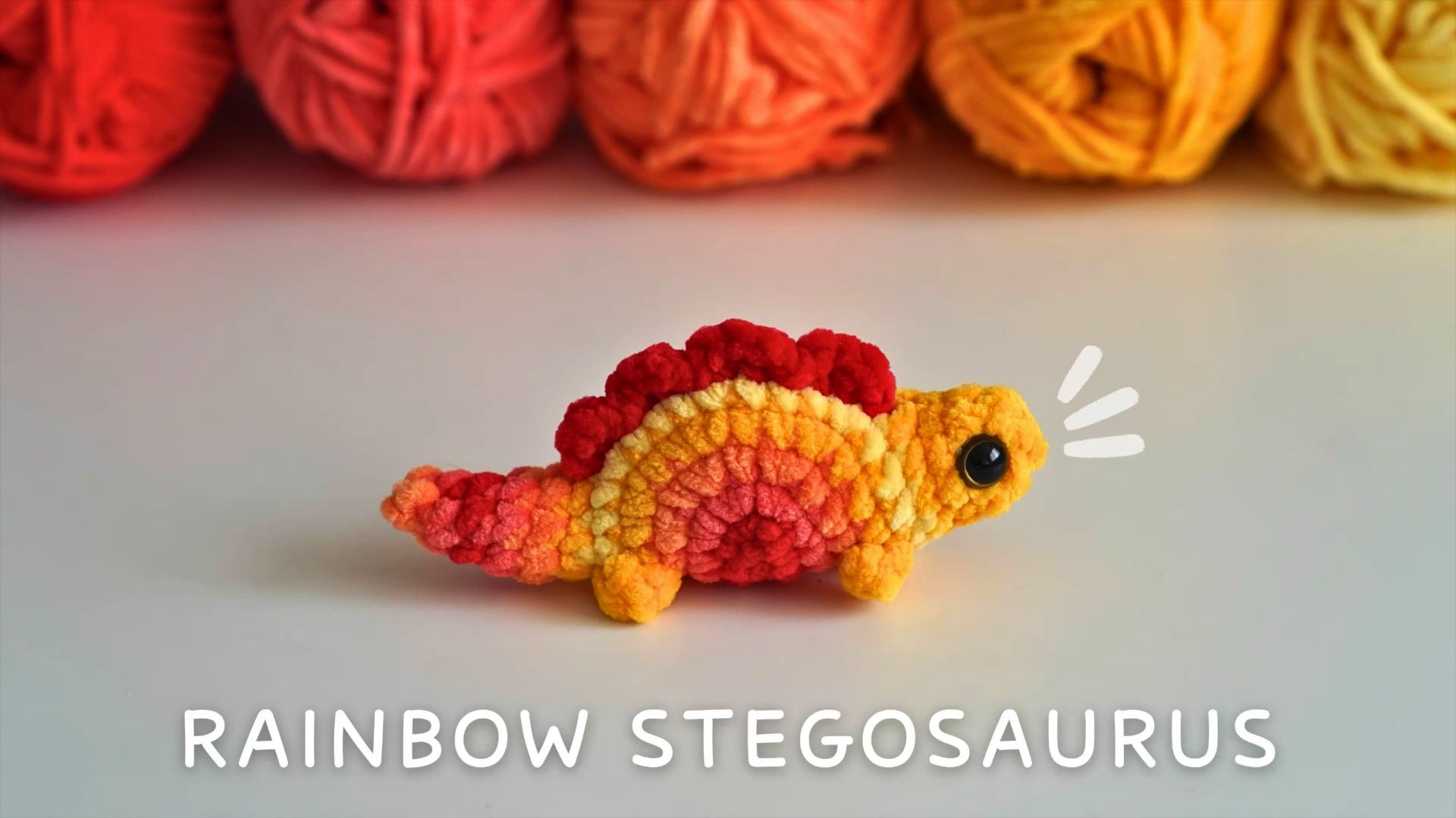 Crochet the No-Sew Rainbow Stegosaurus – Free Amigurumi Pattern for ...