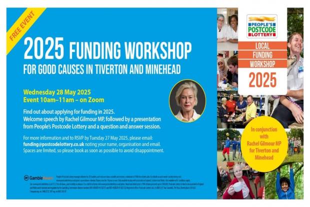 Rachel Gilmour MP to host charity funding workshop