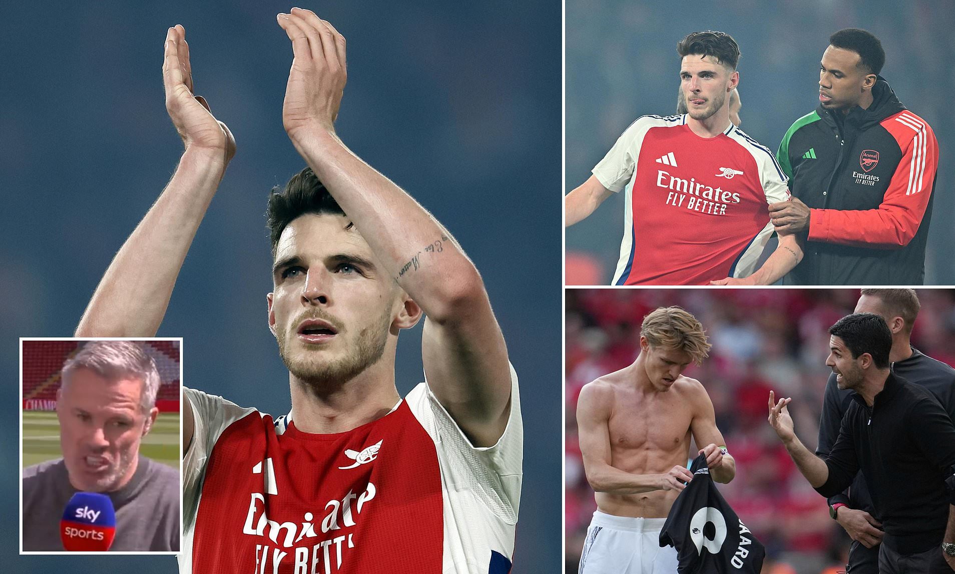 Jamie Carragher infuriates Arsenal fans with major claim about Declan ...