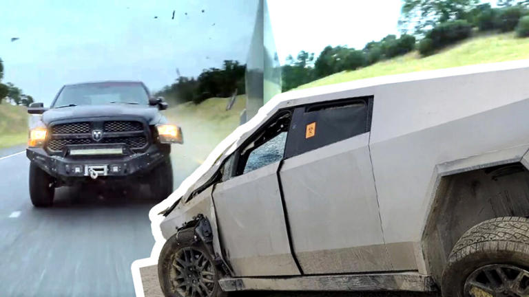 Cybertruck Flips Over After Alleged Road Rage Attack