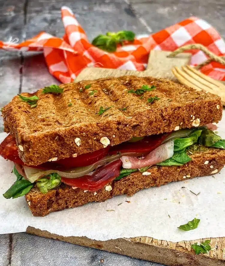 The Ultimate Quick & Loaded Toast – Pesto, Ham, Chorizo and Crunchy ...