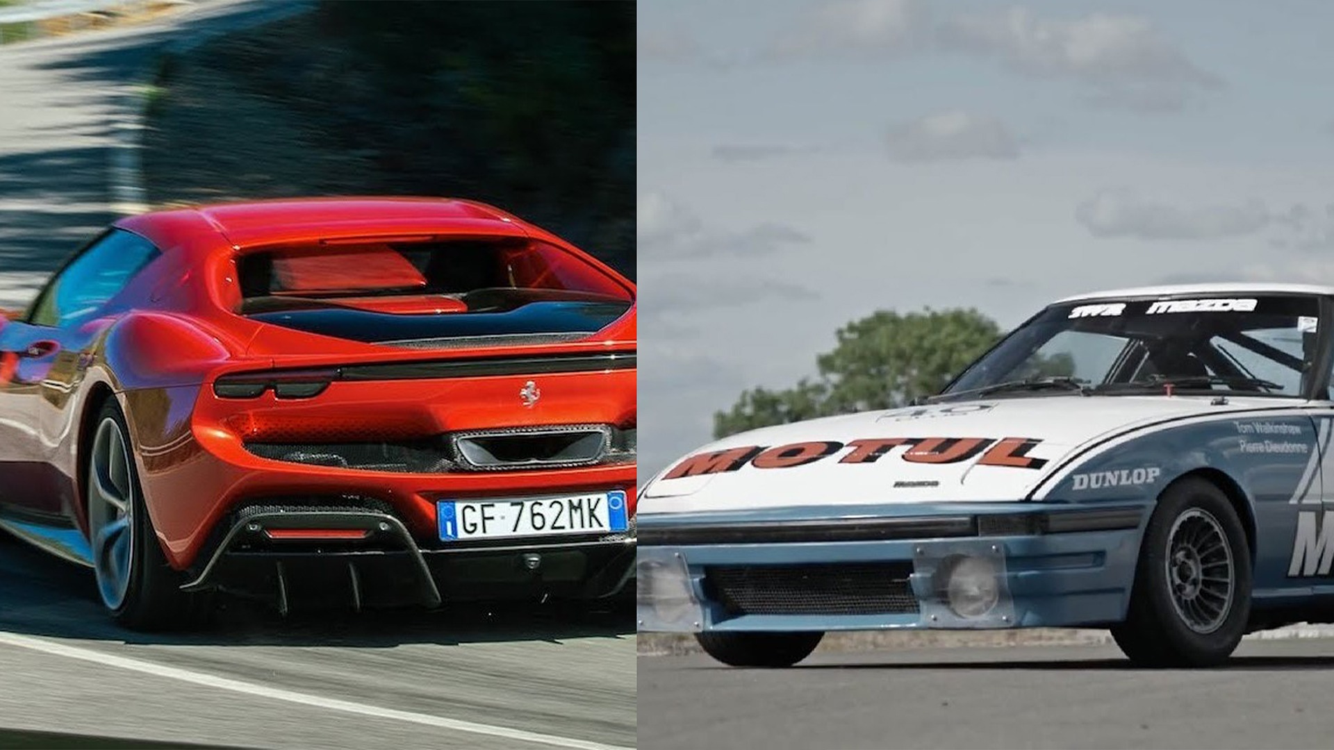 Ferrari 296 GTB vs Mazda RX-7 FD