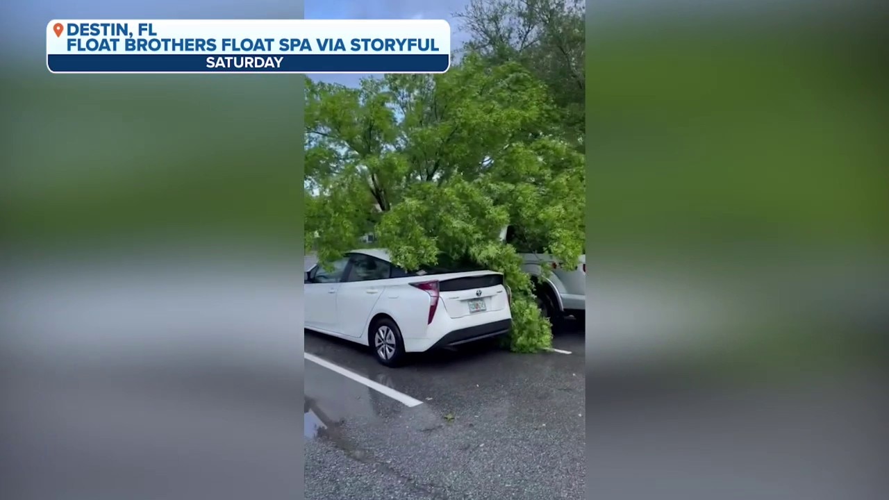 Watch: Florida slammed by waterspouts, severe weather causing damage ...