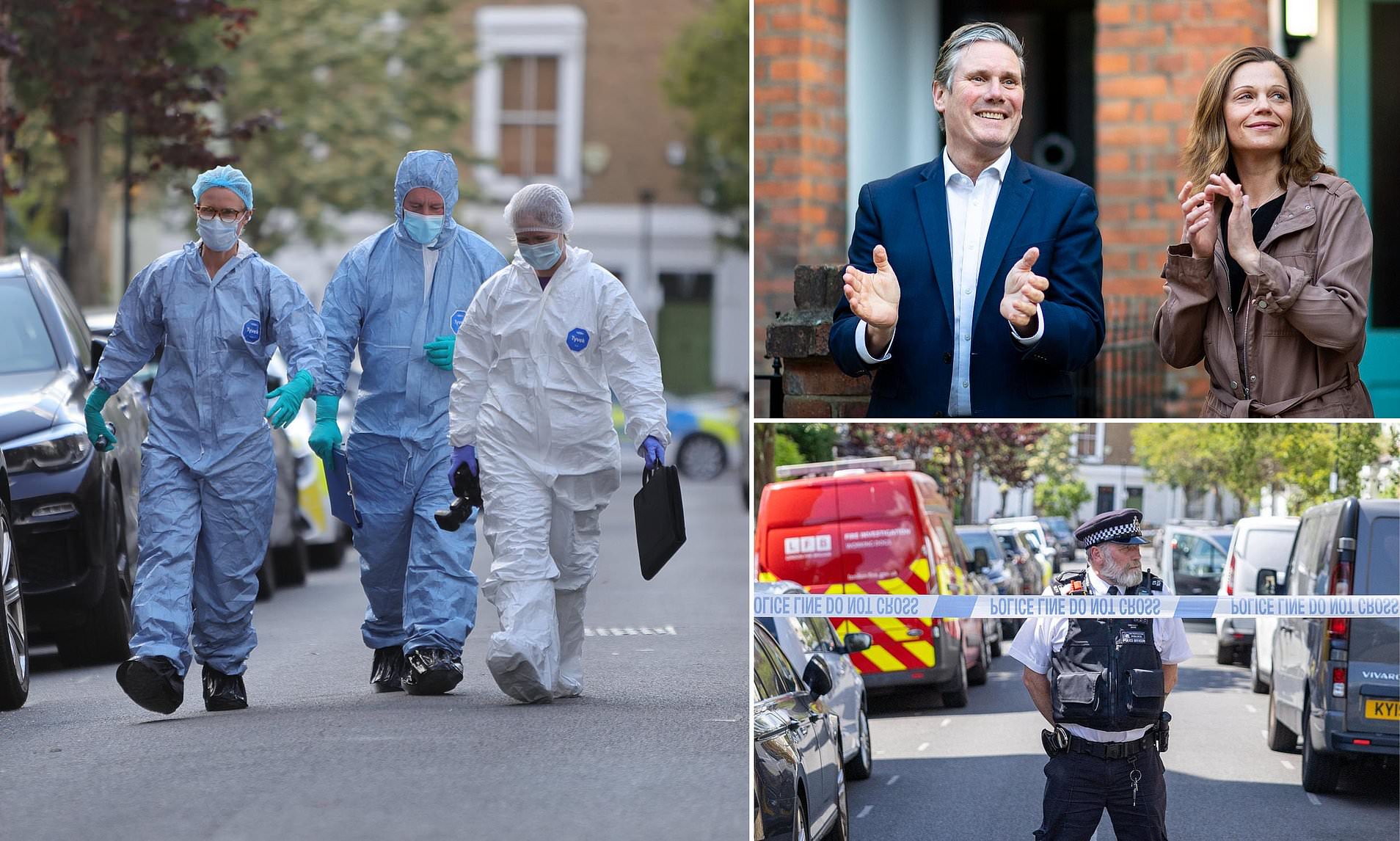 Fire at Keir Starmer's £2m London home as entire street cordoned off while