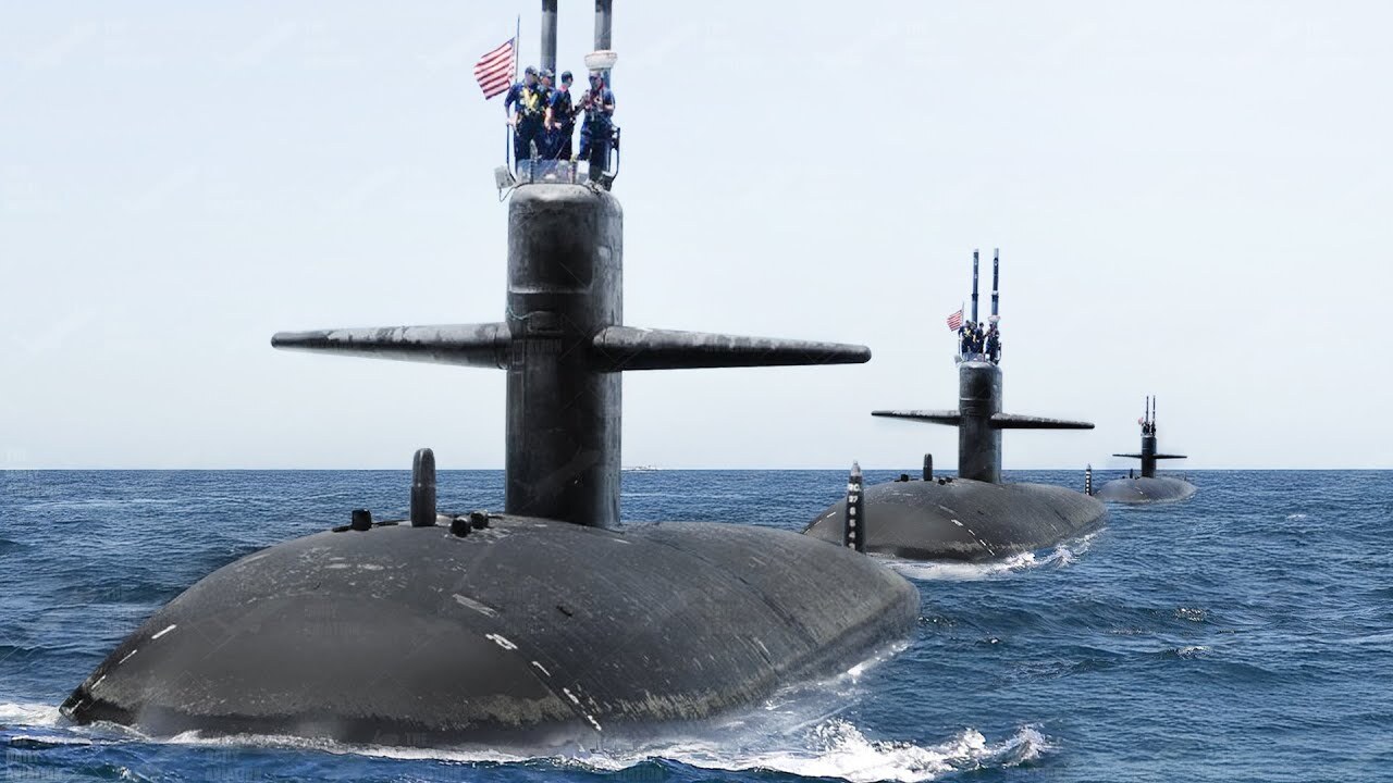 Massive US Navy Submarines in Action During Intense Patrol Mission