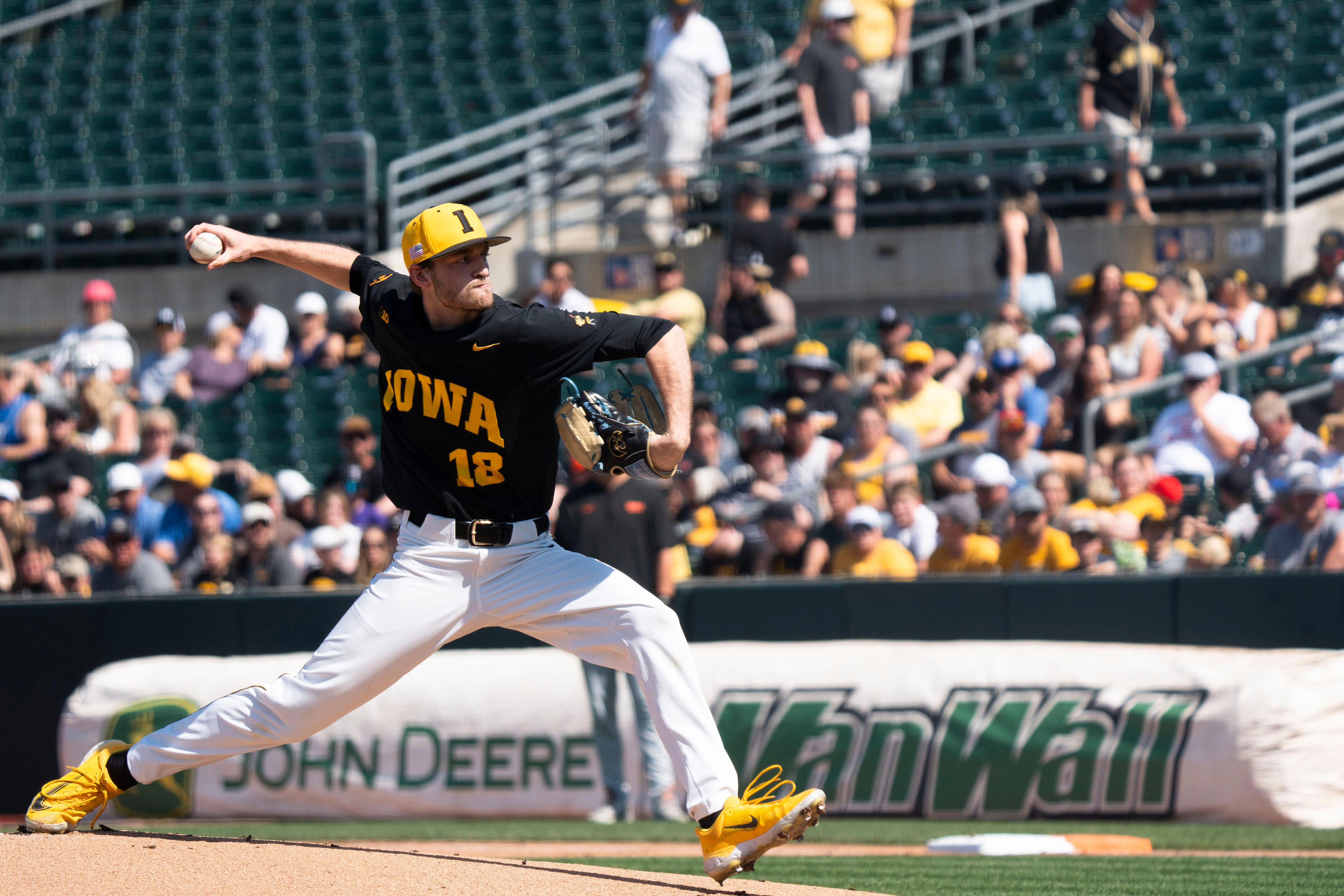 Iowa baseball pitcher Aaron Savary selected by Guardians in MLB draft