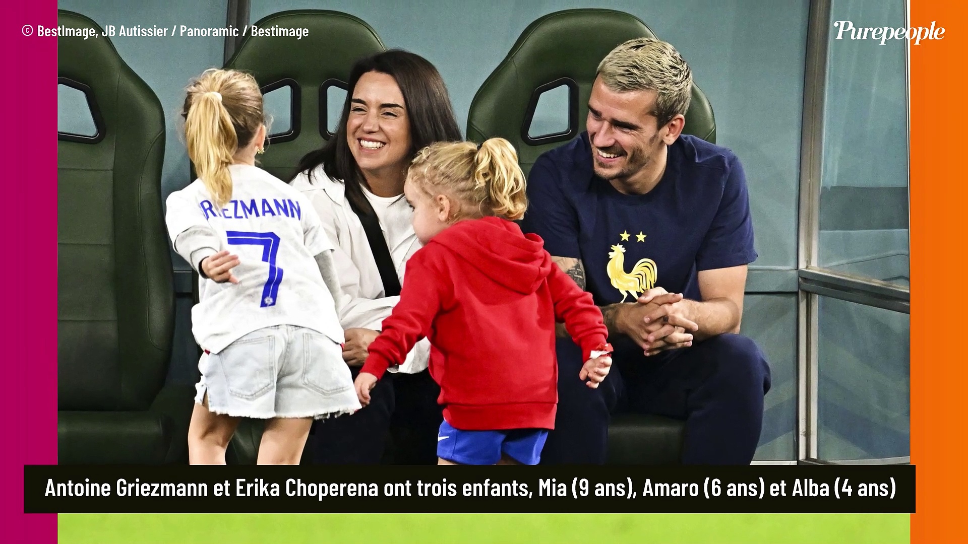 Antoine Griezmann : Sa fille Mia déjà championne ! La petite blonde a ...