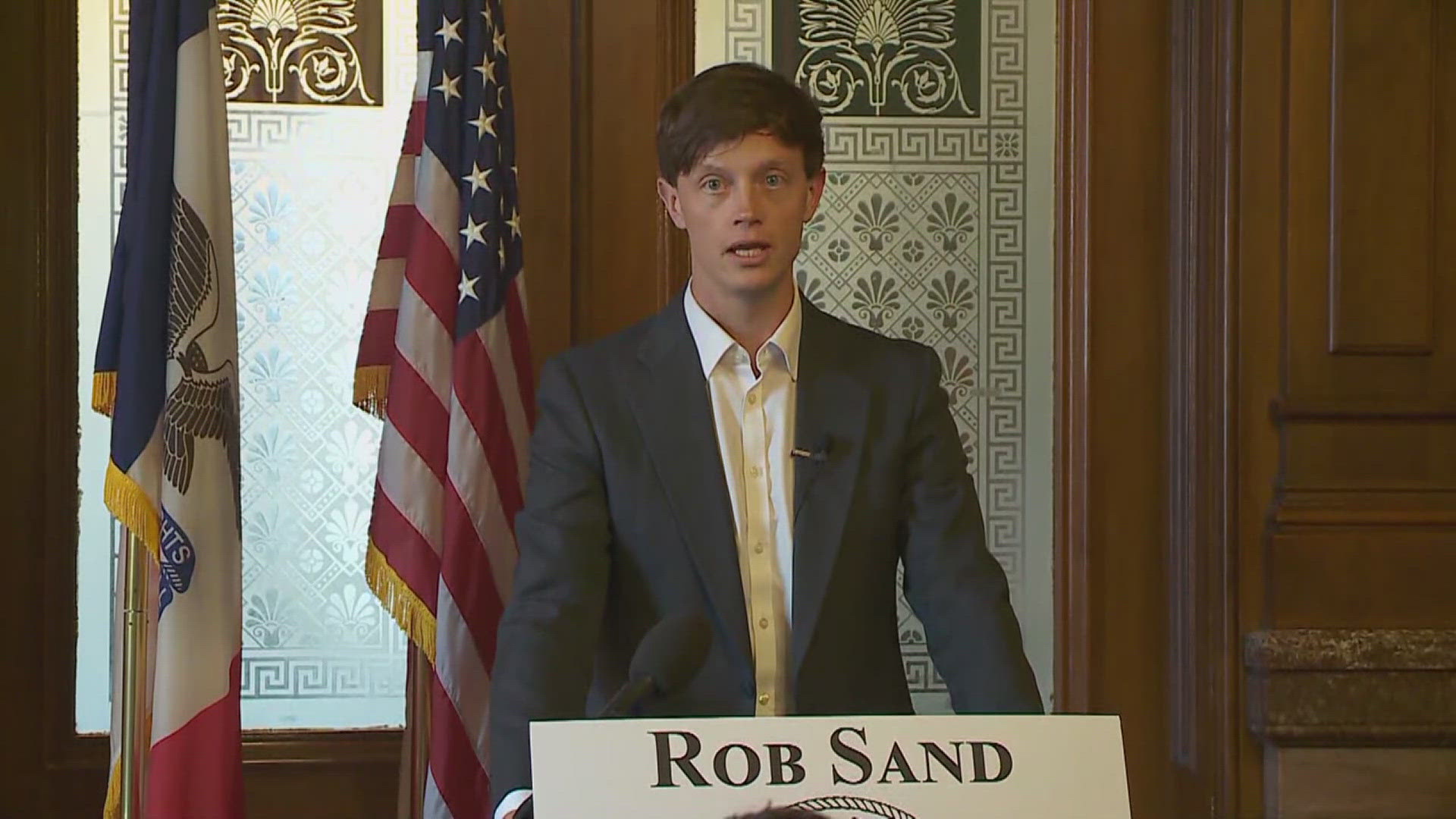 Iowa State Auditor Rob Sand announces 2026 gubernatorial bid