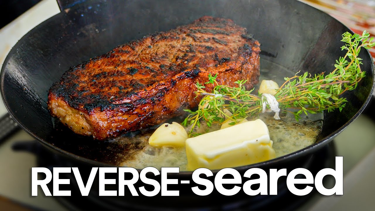 Reverse seared steak! Easy, simple, effective