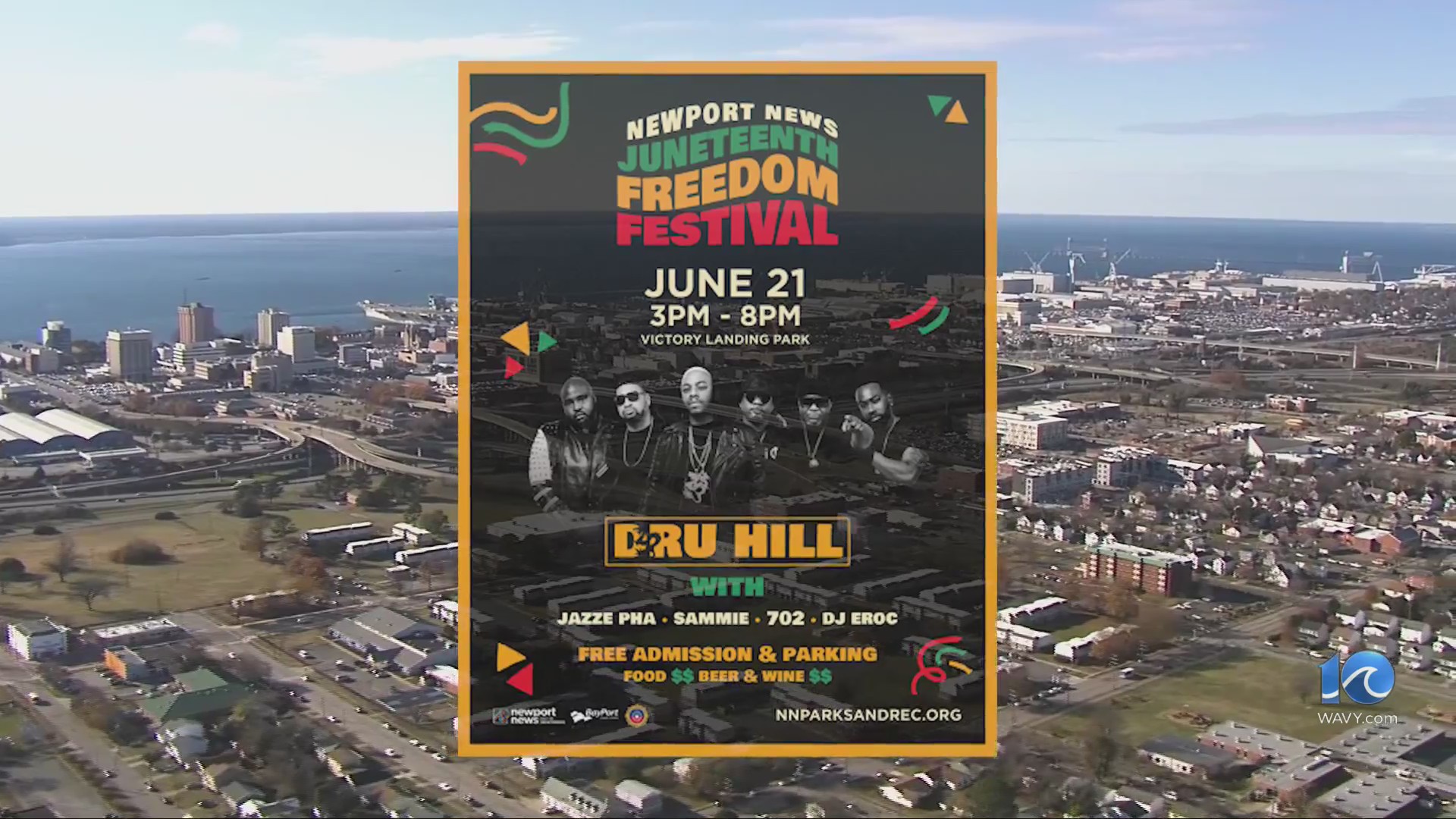 Newport News to host free Juneteenth Freedom Festival with Dru Hill, 702