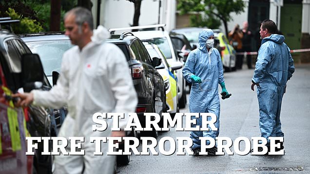 Forensics probe suspected arson attack at Starmer's £2m London home