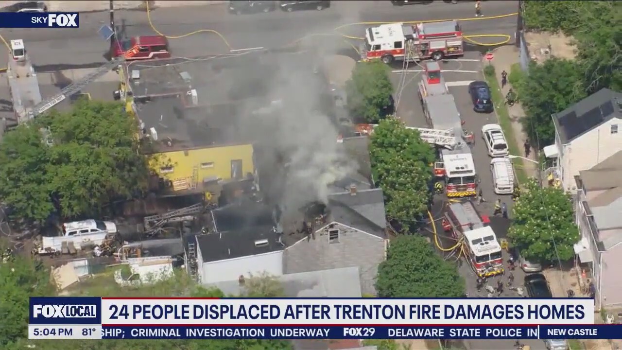 25 people displaced after Trenton fire damages homes