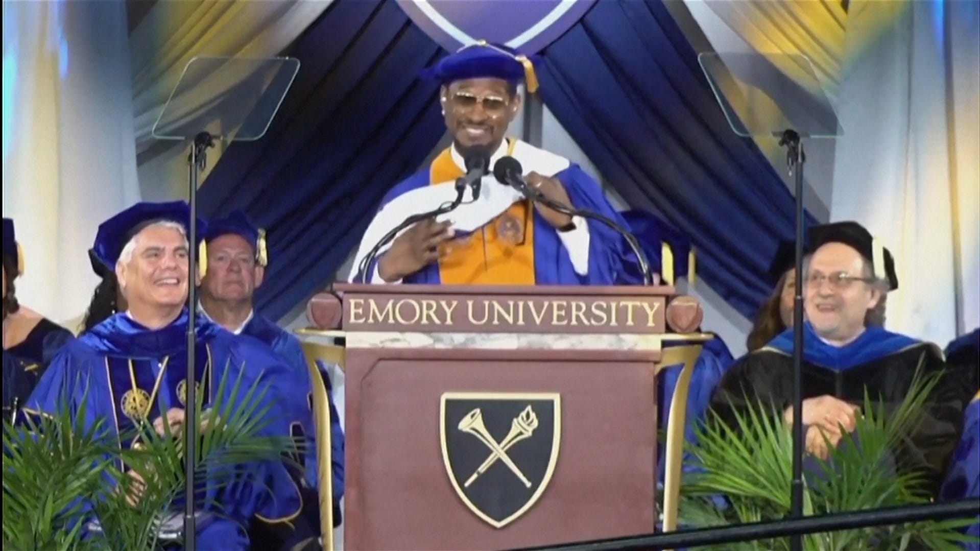 Yeah! R&B superstar Usher gives Emory University commencement speech