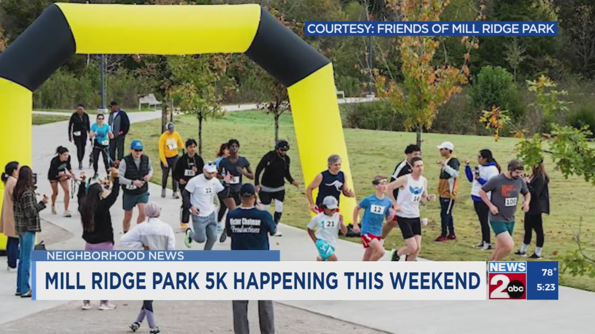 Mill Ridge Park 5k happening this weekend