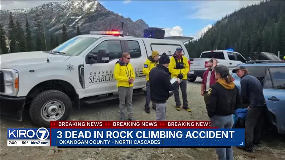 VIDEO: 3 dead in rock climbing accident