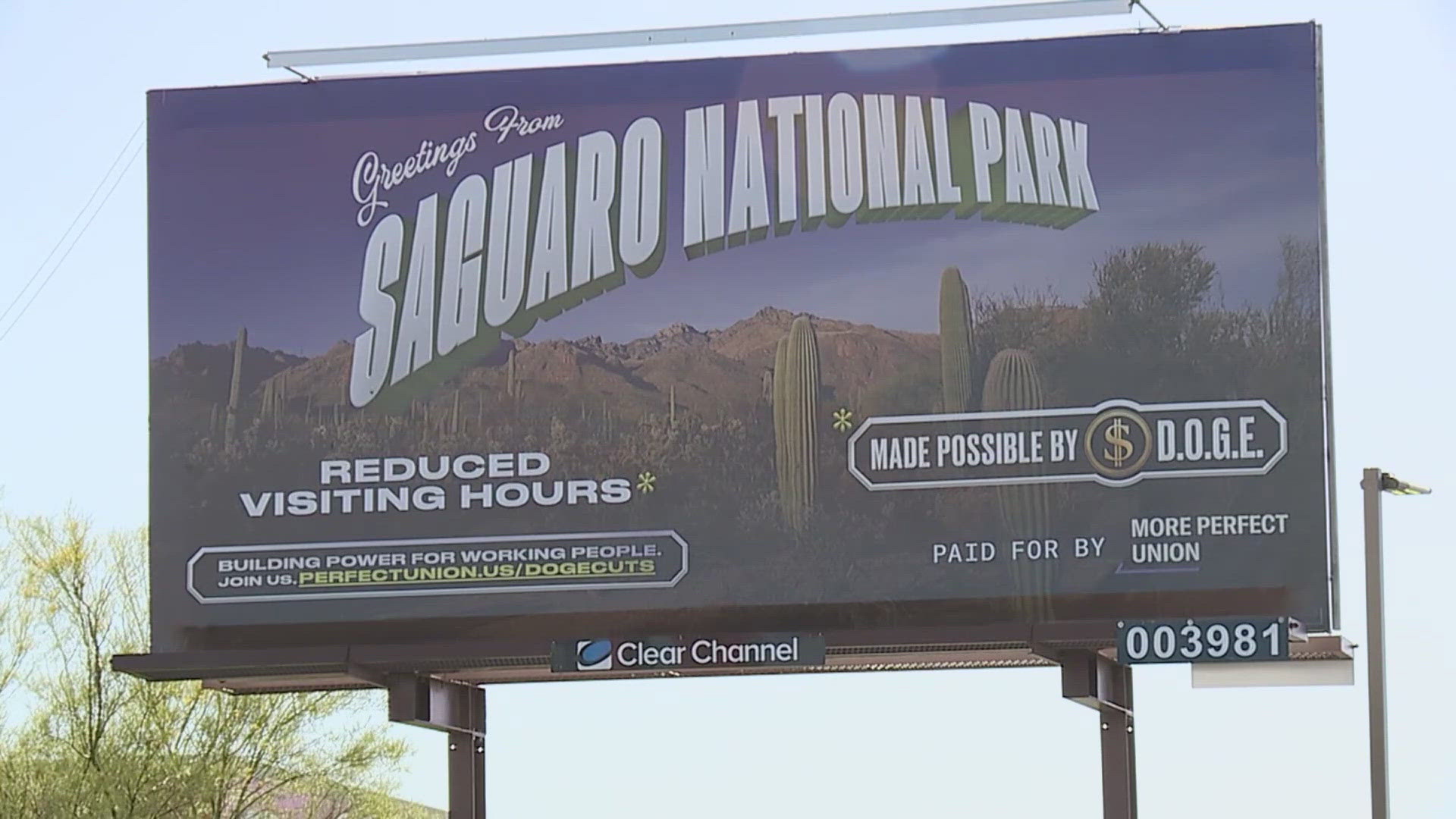 New billboards in Tucson take aim at DOGE