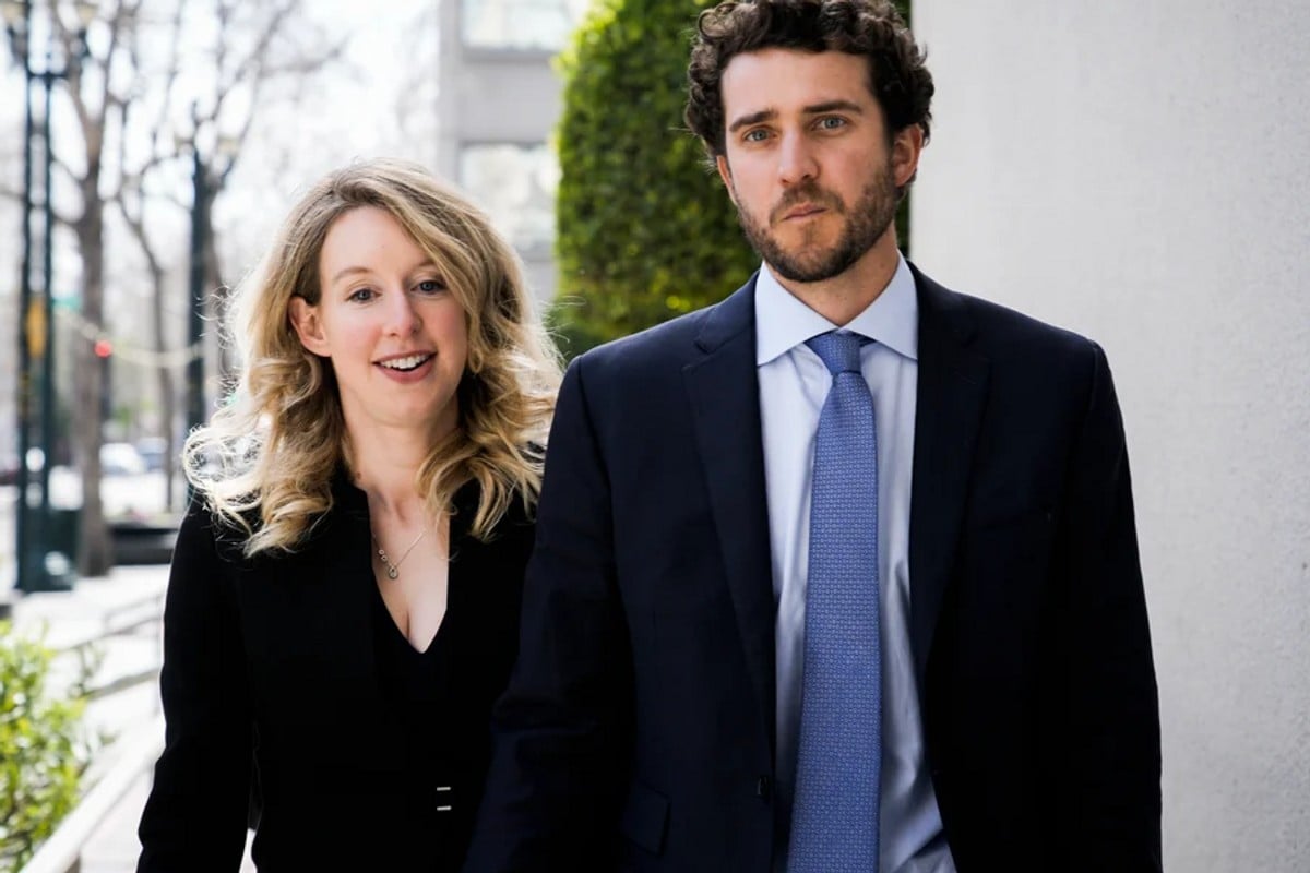 She's in prison for her blood test scam. Meanwhile, her husband is ...