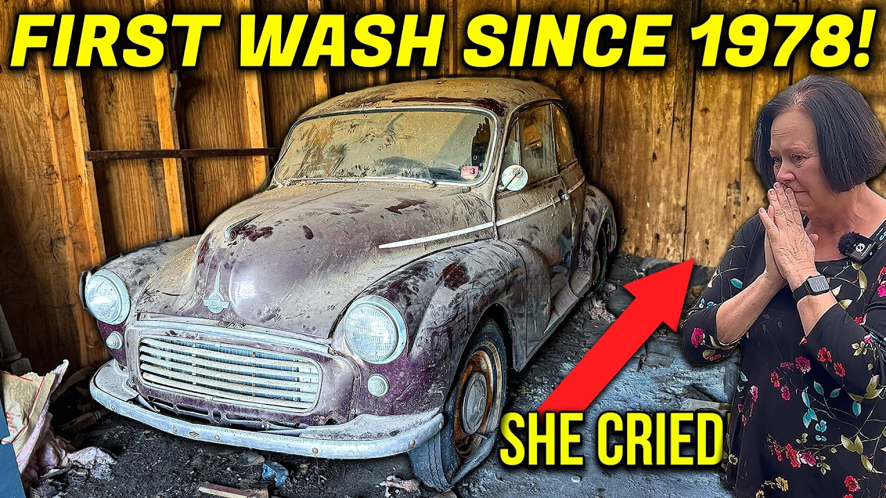 Best Owner Reaction Ever to Morris Minor 1000 Barn Find