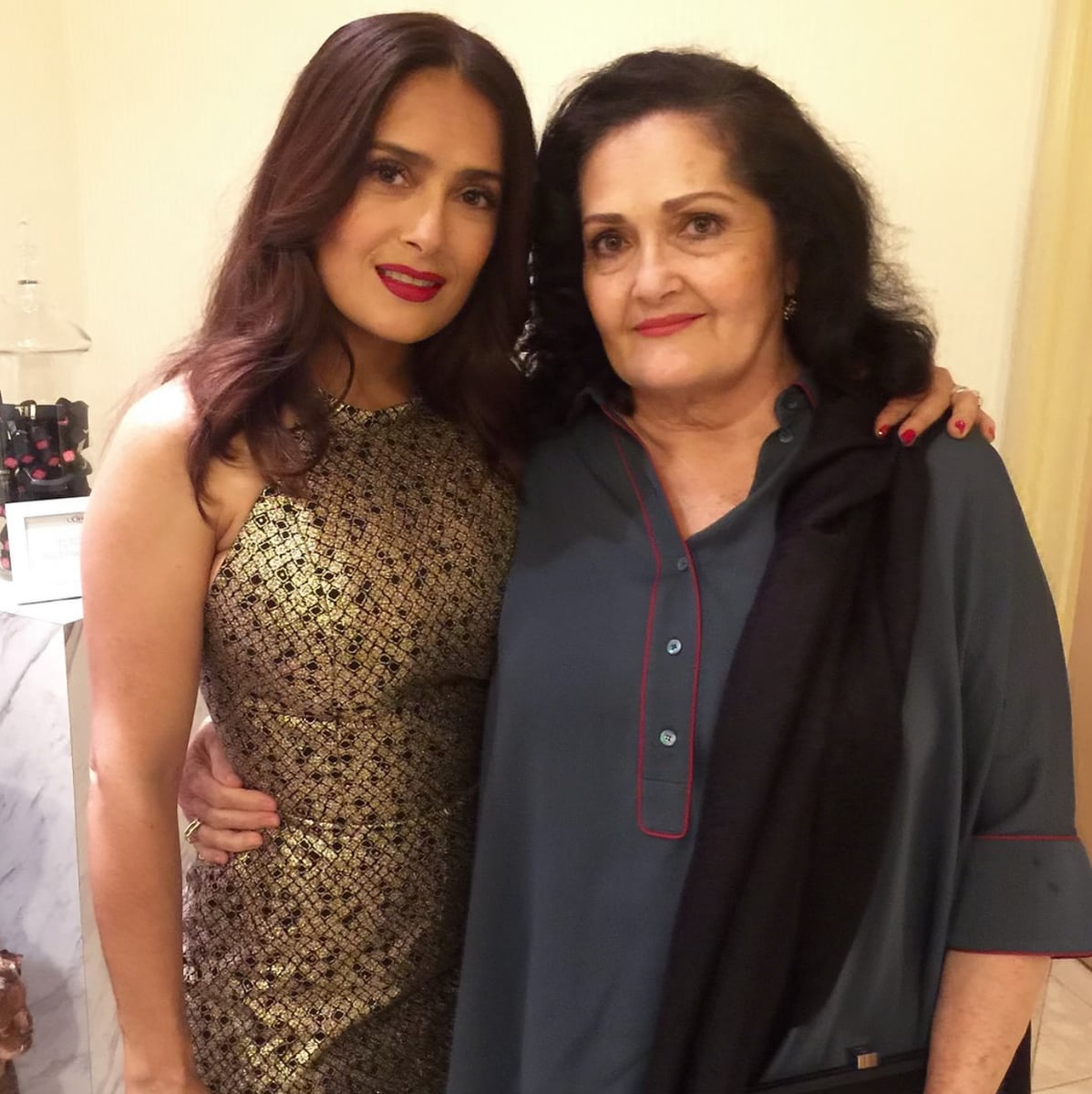 Salma Hayek looks just like her mom in latest family moment celebrating ...