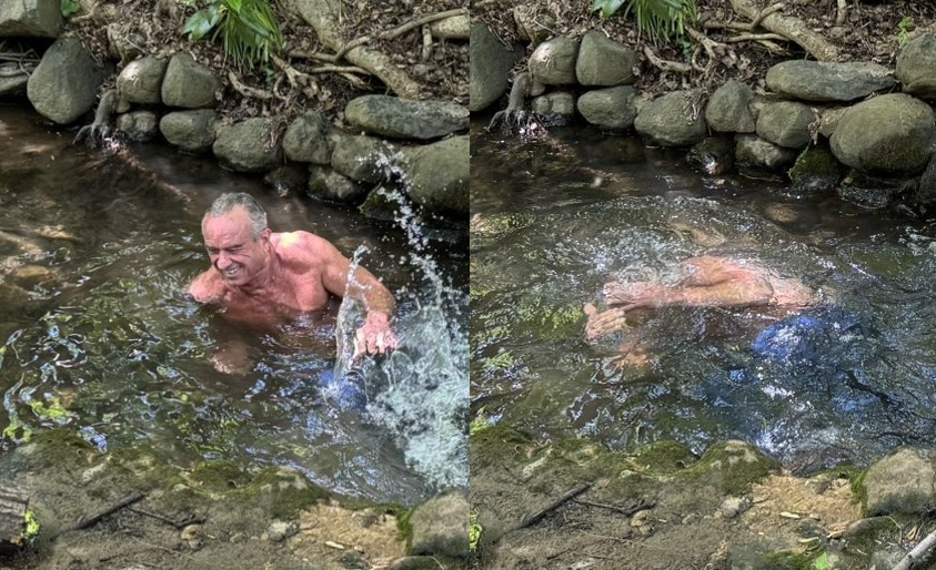 RFK Jr. Posts Photos of Himself Swimming in Sewage-Contaminated Water