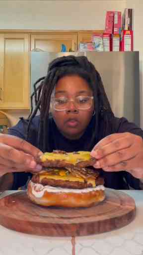 Cinnamon Smashed Burger With Eggs?! This Flavor Combo Is Insane