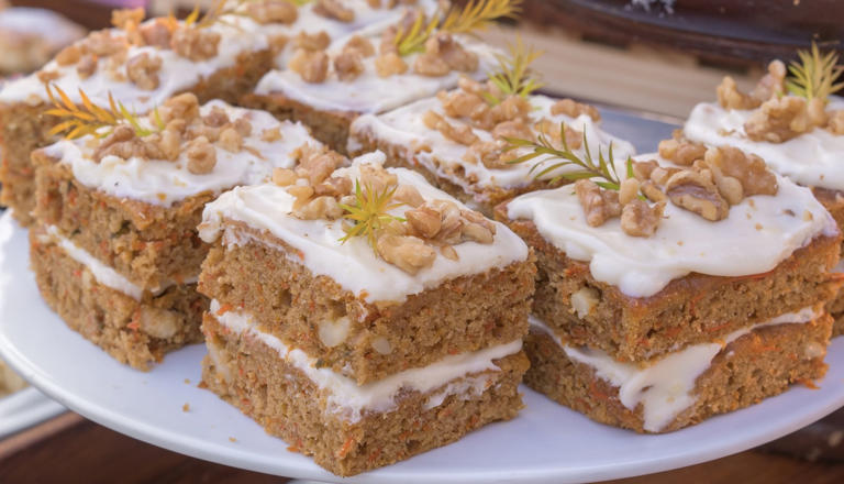 Om van te smullen: worteltaart met monchou-topping