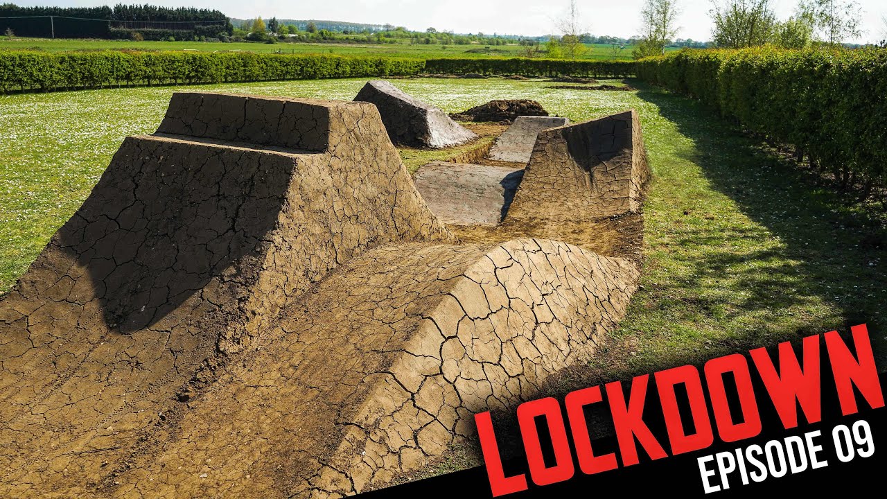 Building and riding new backyard dirt jumps!