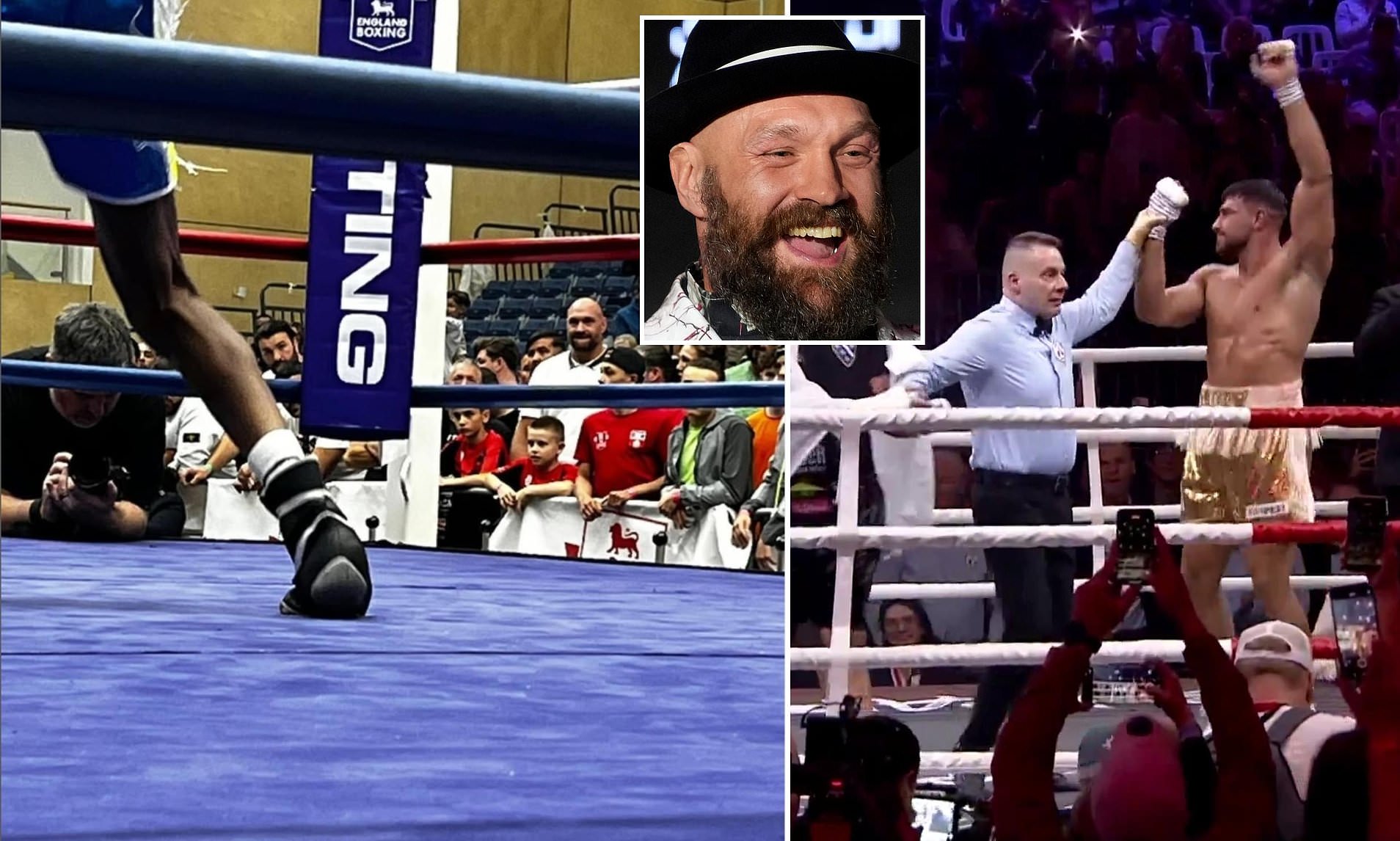 Tyson Fury makes surprise appearance to watch heavyweight rival's ...