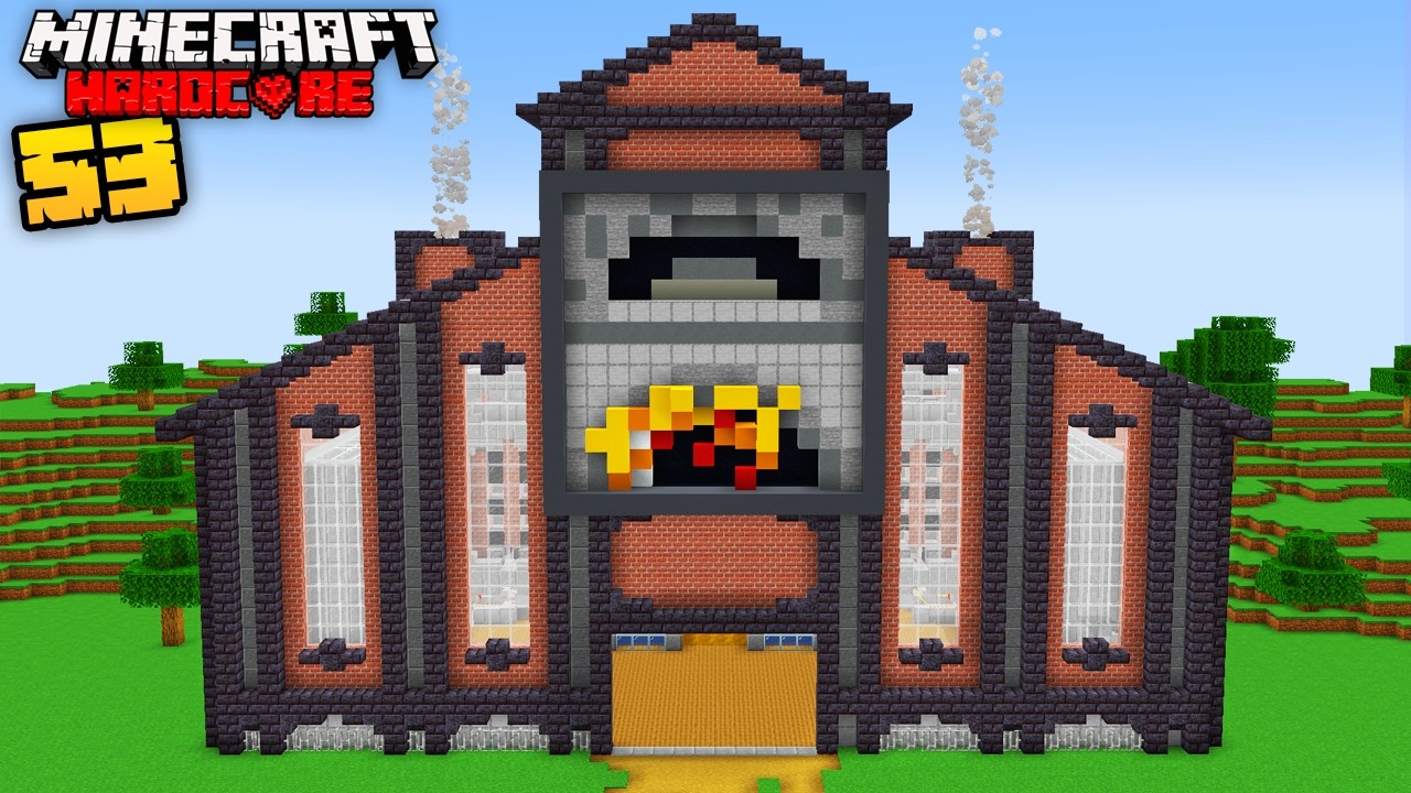 Building a smelting factory in hardcore Minecraft