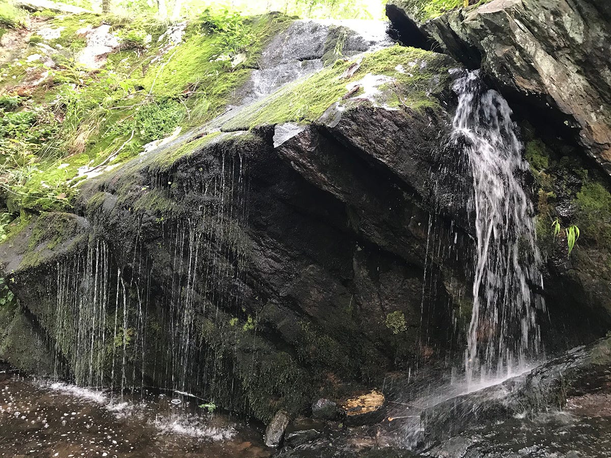 What is the tallest RI waterfall? It comes in at a whopping 12 feet.