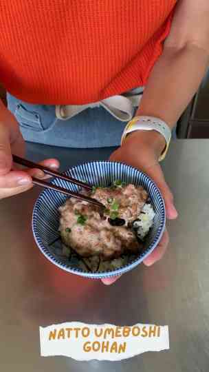 Everyday Natto: Umeboshi Gohan with Natto