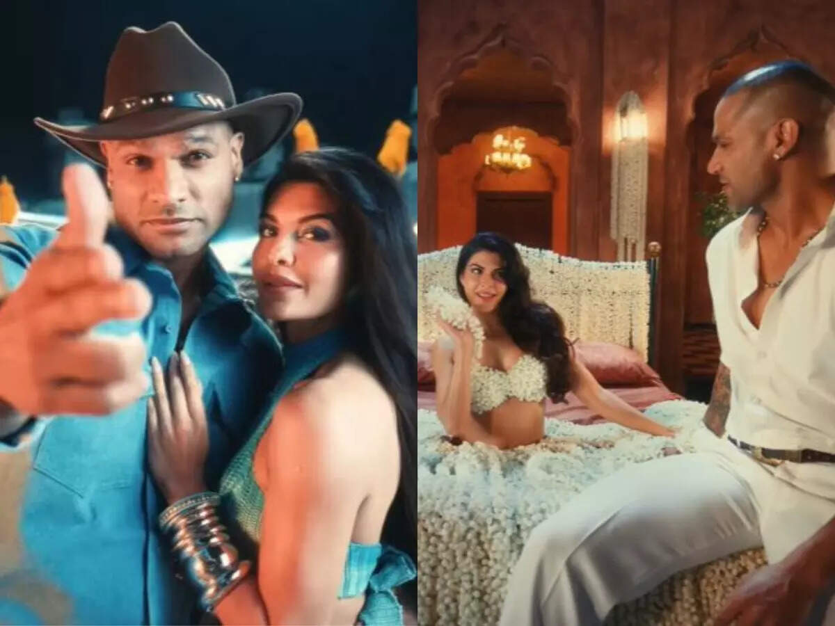 Shikhar Dhawan hits a six on dance floor with Jacqueline Fernandez ...