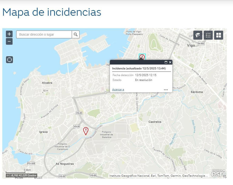 Tercer lunes consecutivo con apagones en Vigo