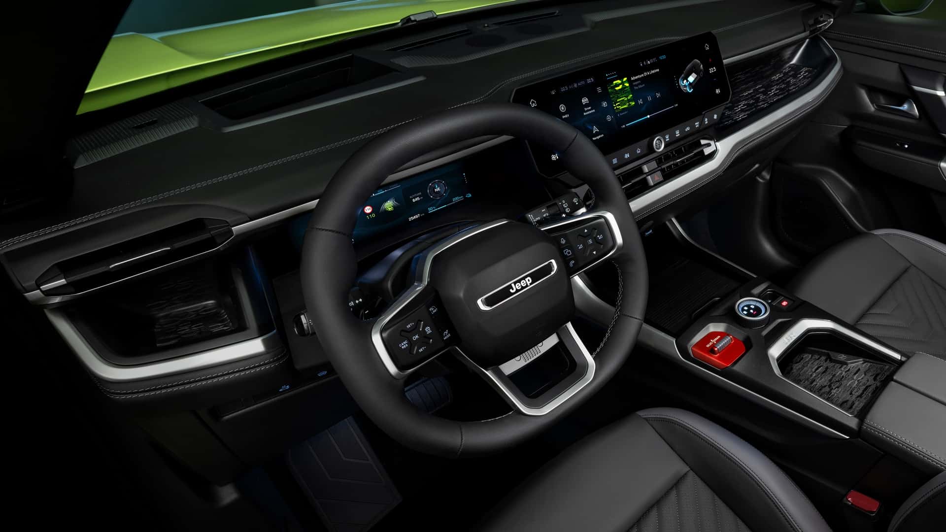 L'intérieur de la nouvelle Jeep Compass