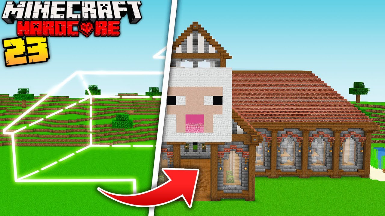 I built a wool factory in Minecraft hardcore