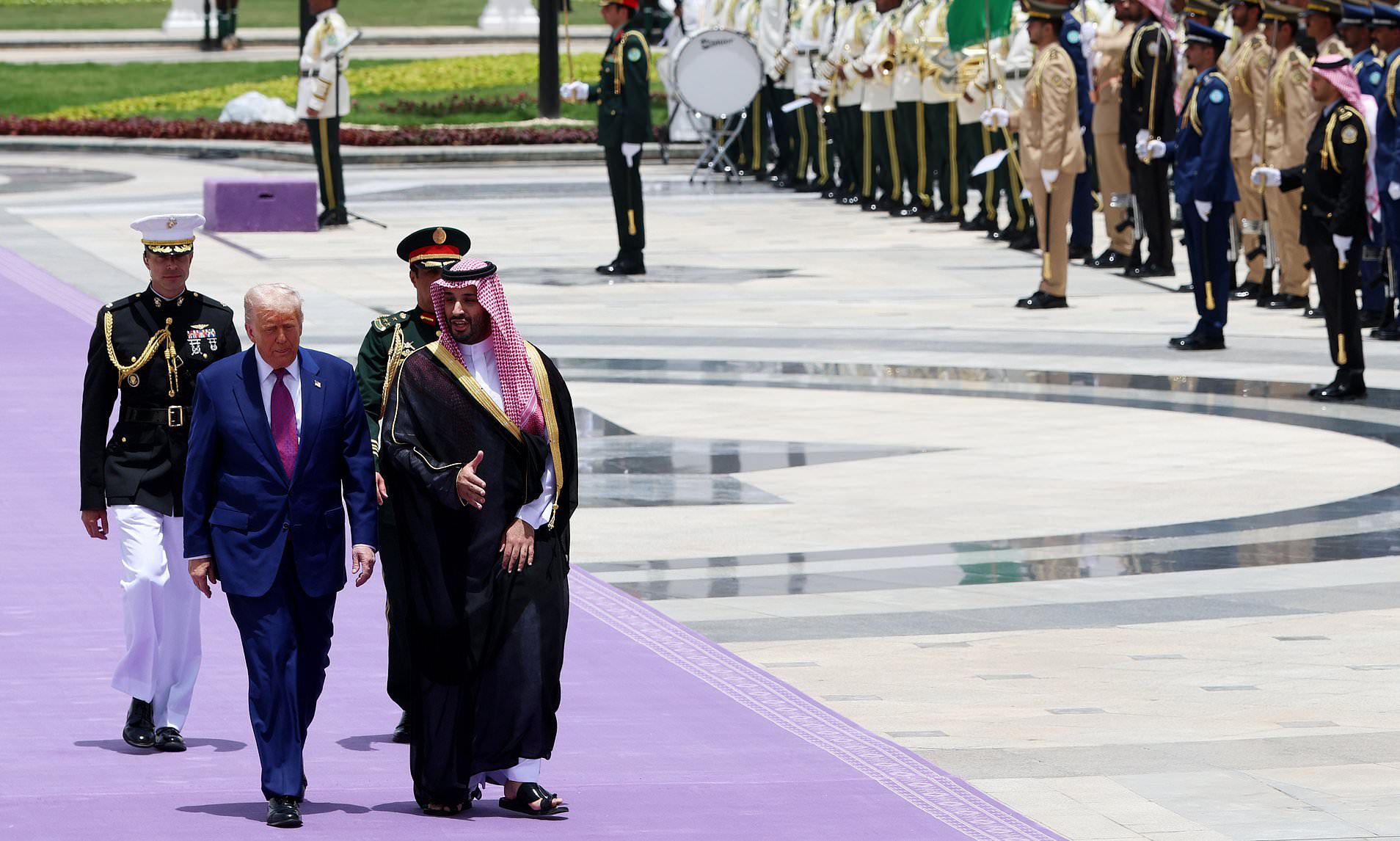 Saudi Crown Prince MBS courts Trump with lavish royal welcome