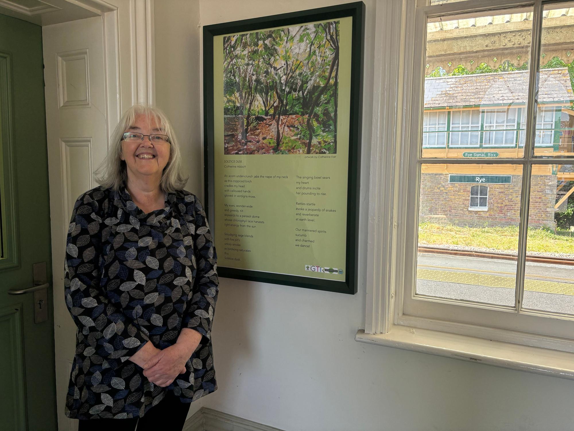 Nature poems exhibition at Rye station