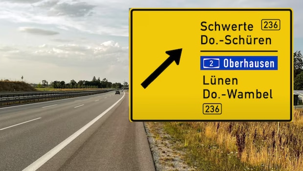 Schwarzer Strich auf Ausfahrttafeln: Wer die Bedeutung kennt, hat ...