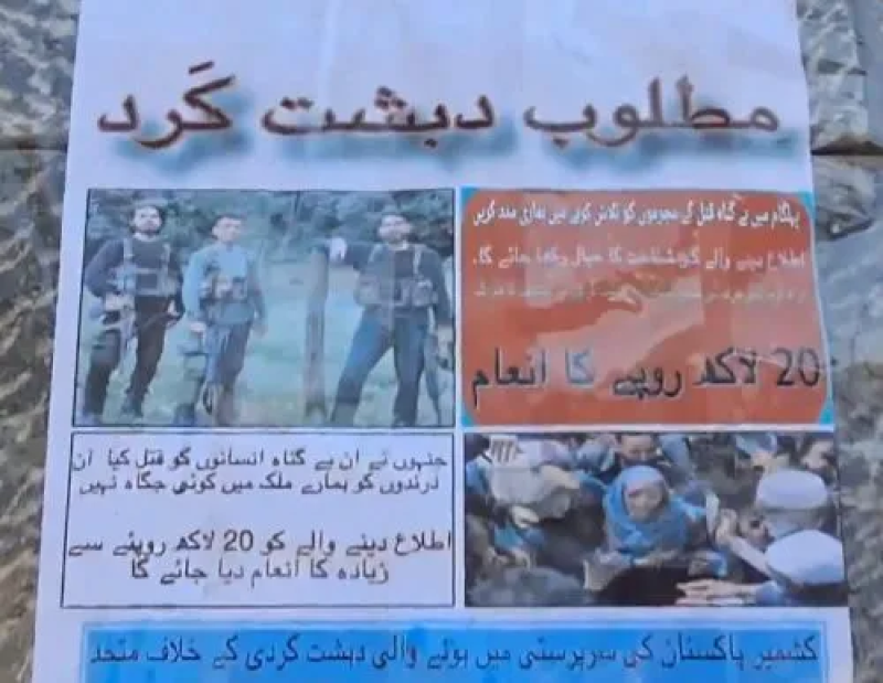 Pahalgam attack: Posters in J-K's Shopian seek information about terrorists