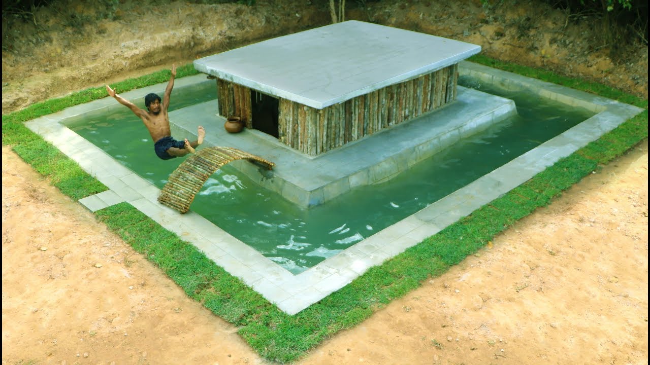 Building an Ancient Swimming Pool Around a Primitive Underground Home