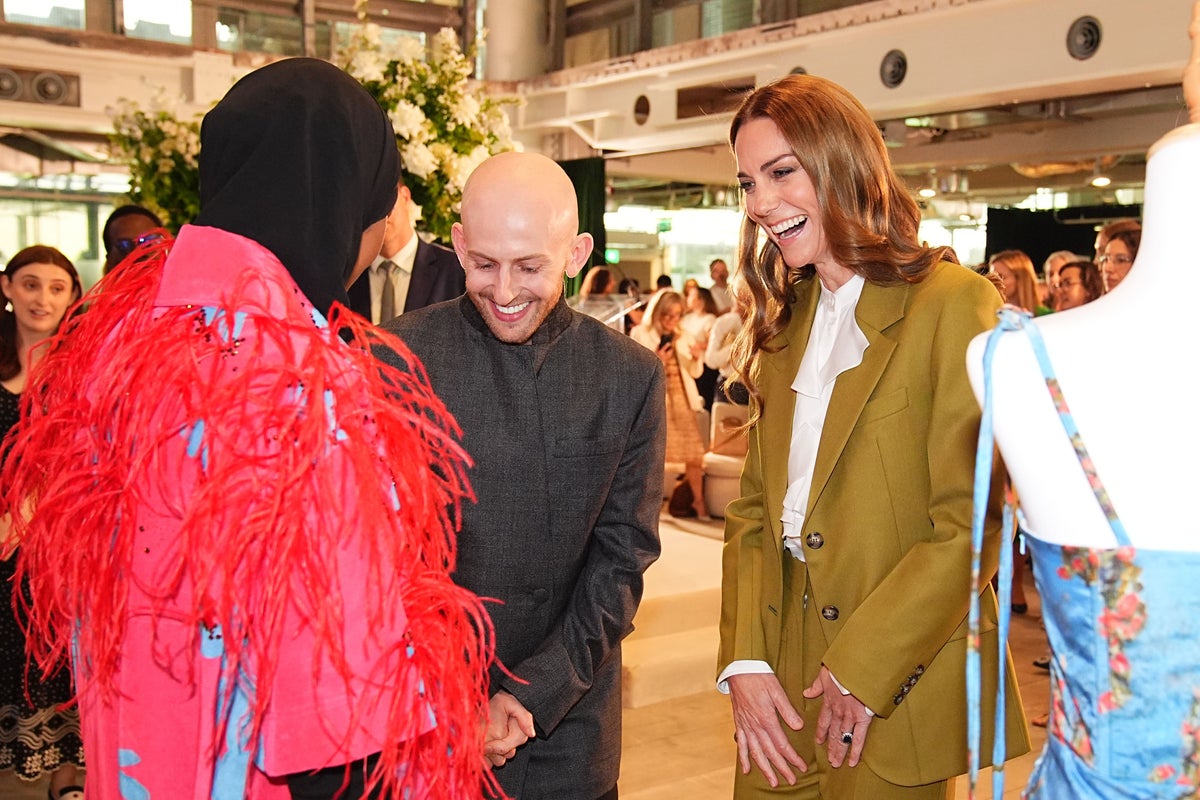 Princess of Wales presents British designer Patrick McDowell with Queen ...