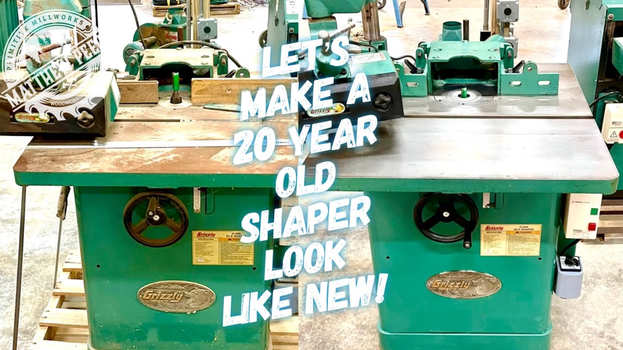 Restore a rusted woodworking shaper and make it look like new