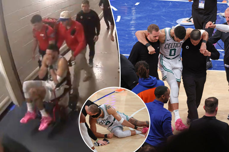 Agonizing Jayson Tatum video has fans fearing the worst with Celtics on ...