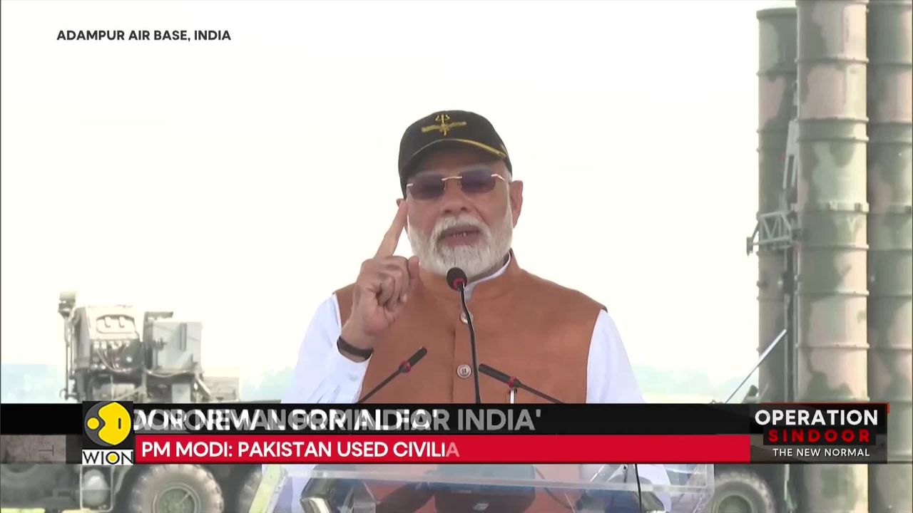 PM Modi speaks with S-400 in background; lauds valour of armed forces ...