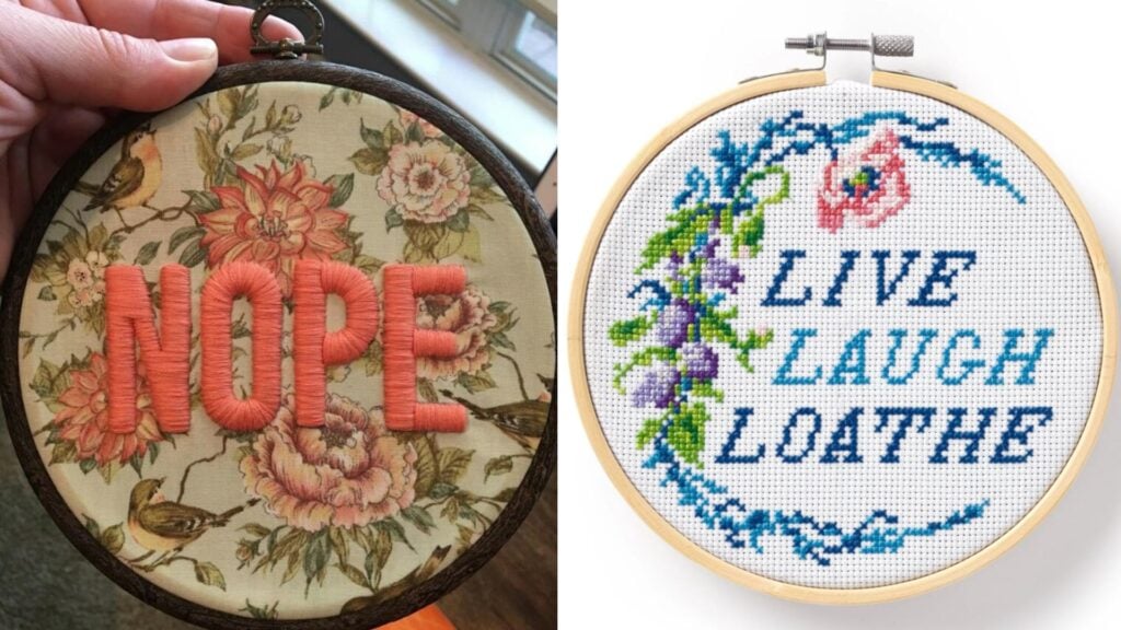 23 Cross-Stitch Designs With a Sense of Humor